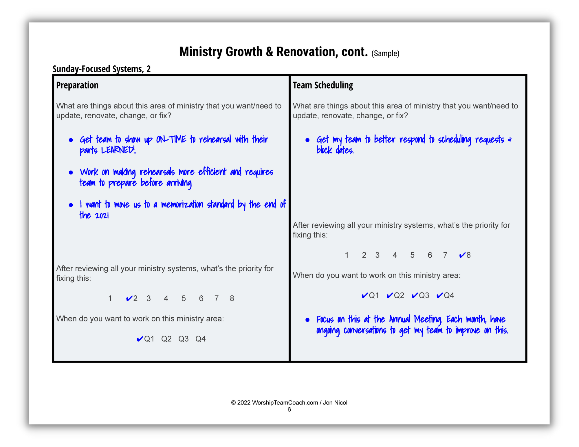 The Ultimate Annual Planning Guide for Worship Leaders - Worship Team Coach